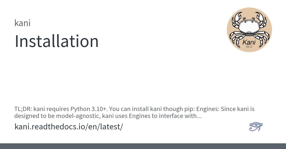 Installation - kani documentation